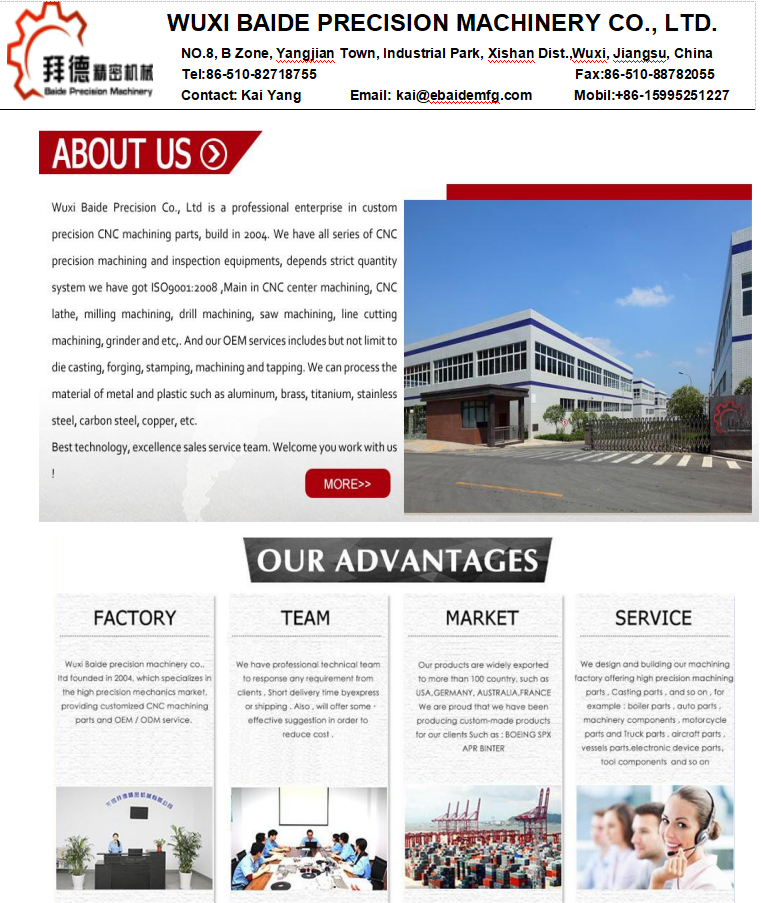 Wuxi Baide Precision CNC machining Machinery - Die Casting - Address: #7 Yuangsheng Road Zone A ...