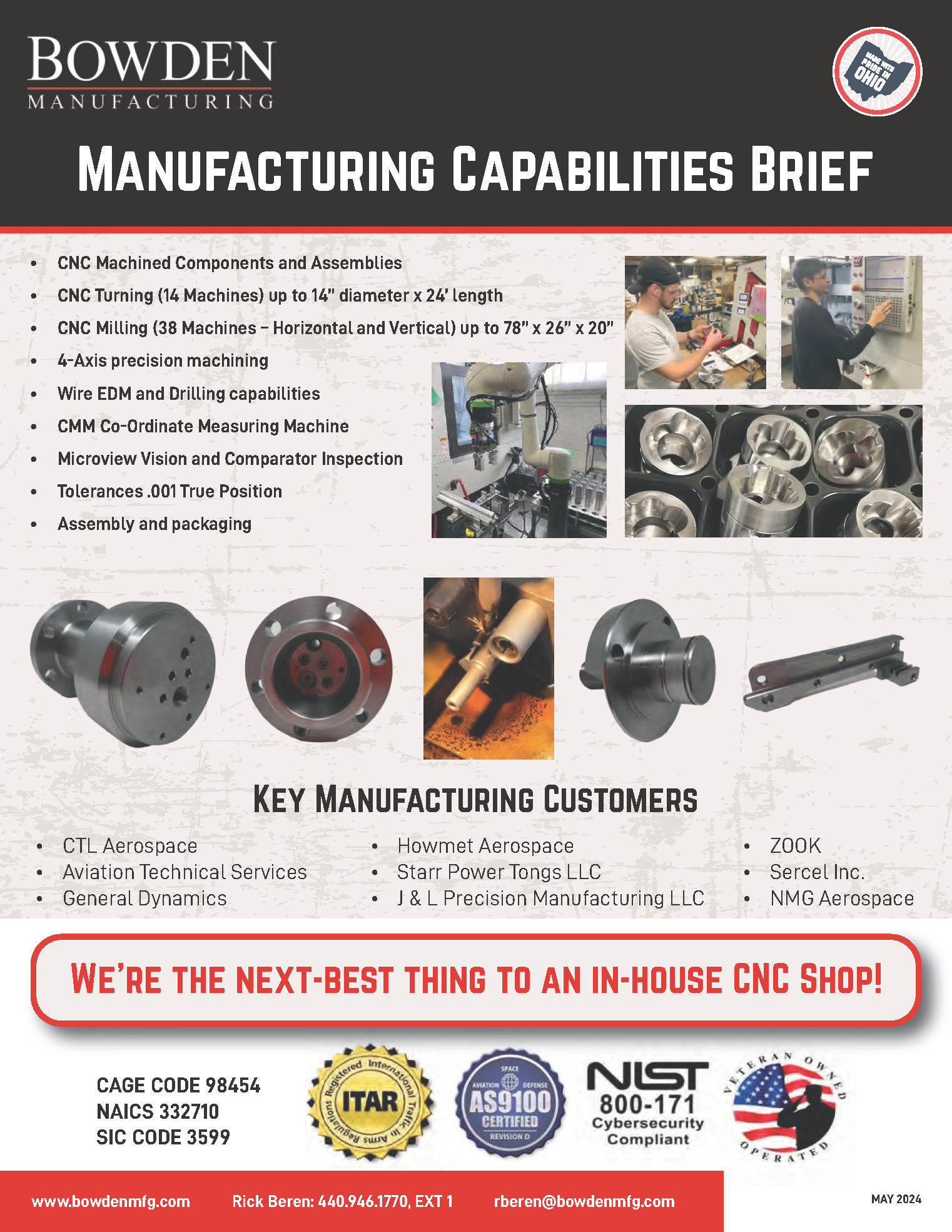 Bowden Manufacturing - Engineering & Design Services - 4590 Beidler Road, Willoughby, Ohio ...